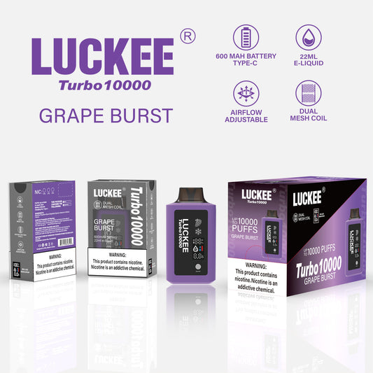 Experience the Ultimate Vaping with LUCKEE Turbo 10000 Disposable Vape ...